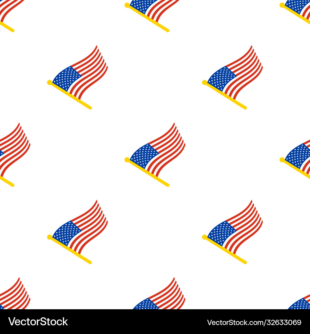 United States Flag Pattern Royalty Free Vector Image