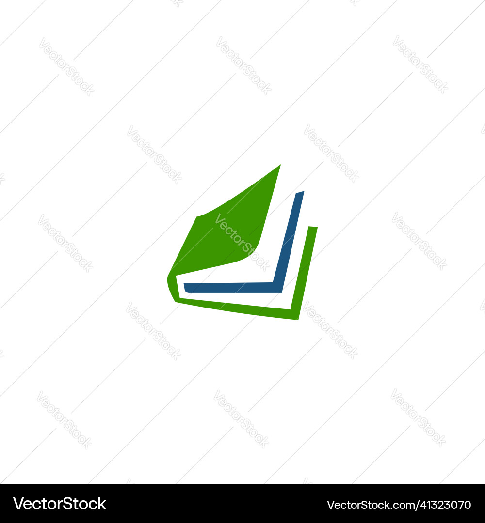 Book knowledge logo Royalty Free Vector Image - VectorStock