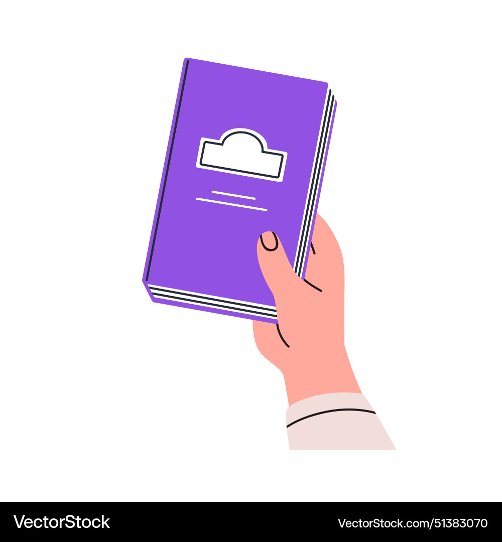 Hand Recommending Book Royalty Free Vector Image