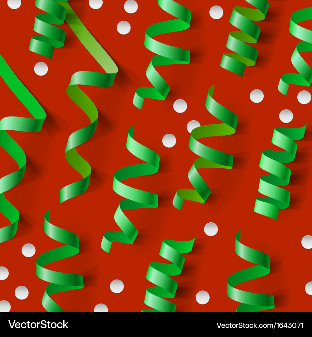 Confetti and Streamer Party Celebration Royalty Free Vector