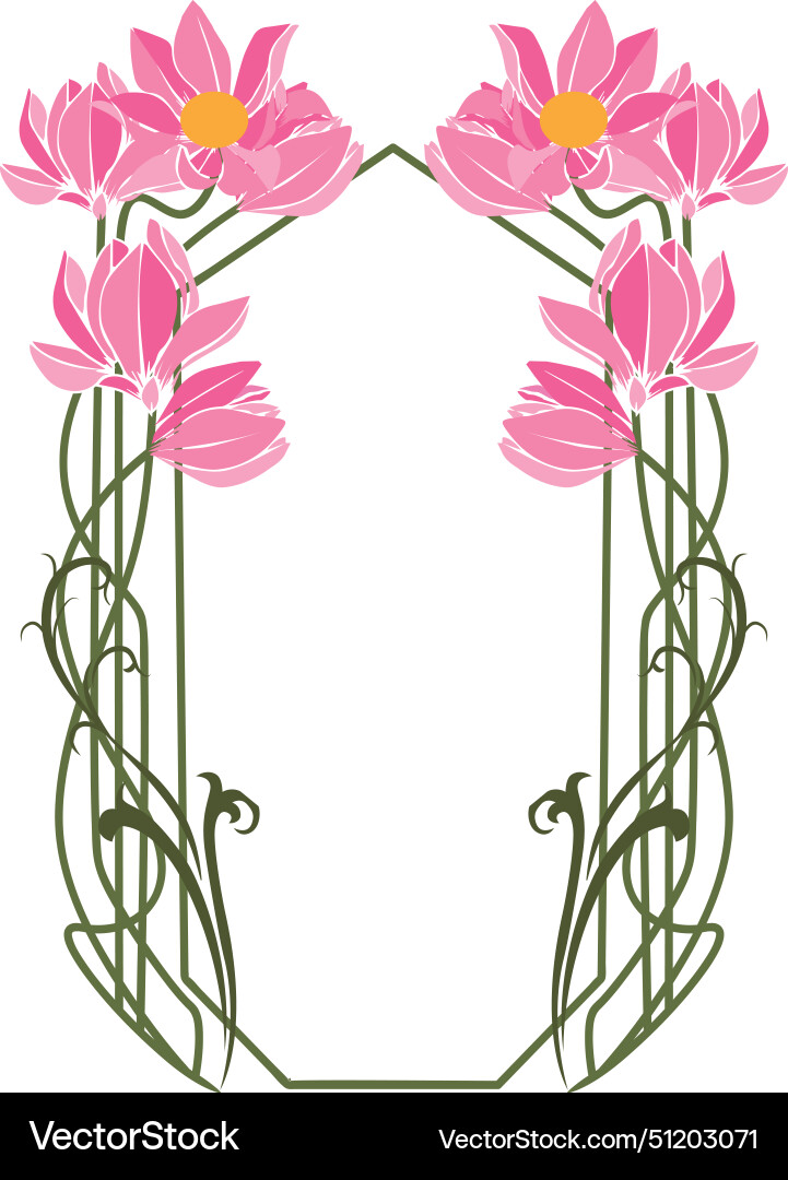 Decorative flowers design 2 Royalty Free Vector Image