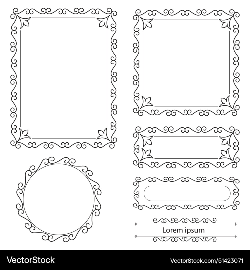 Frame border Royalty Free Vector Image - VectorStock