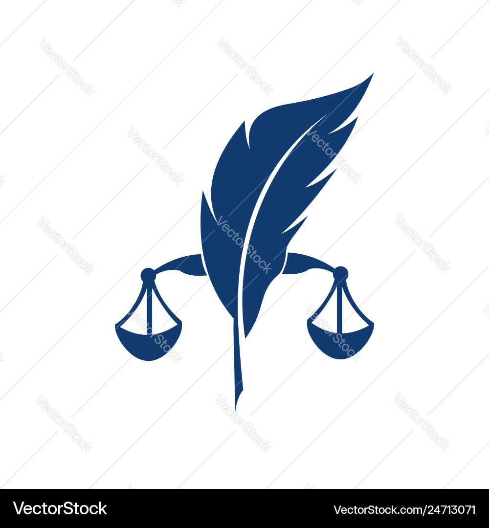 Notary law logo Royalty Free Vector Image - VectorStock