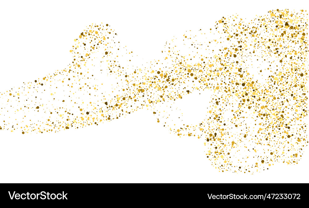 Abstract shiny gold glitter design element Vector Image