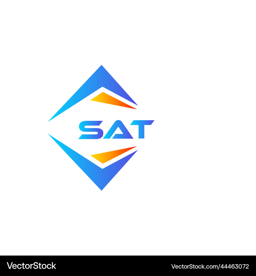 Sat abstract technology logo design on white Vector Image