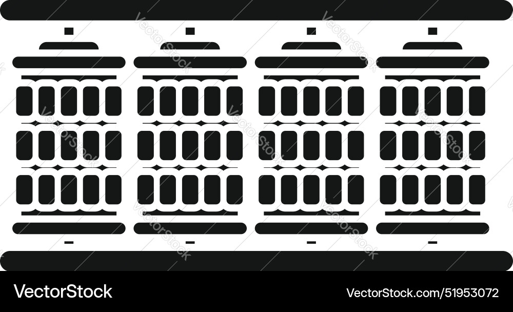Solar battery icon showing renewable energy Vector Image