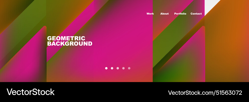 Triangle minimal web site page background design Vector Image