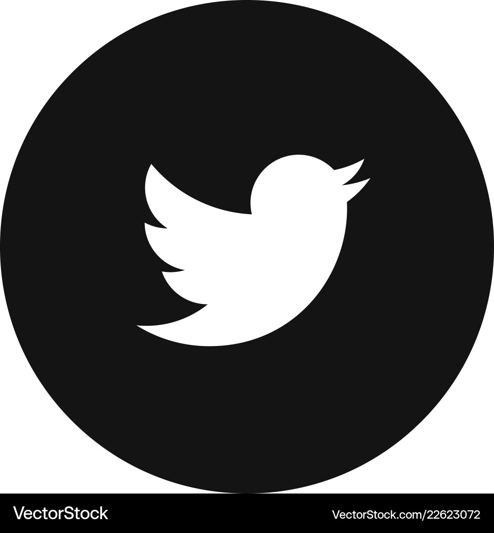 Twitter Bird Logo Icon Royalty Free Vector Image