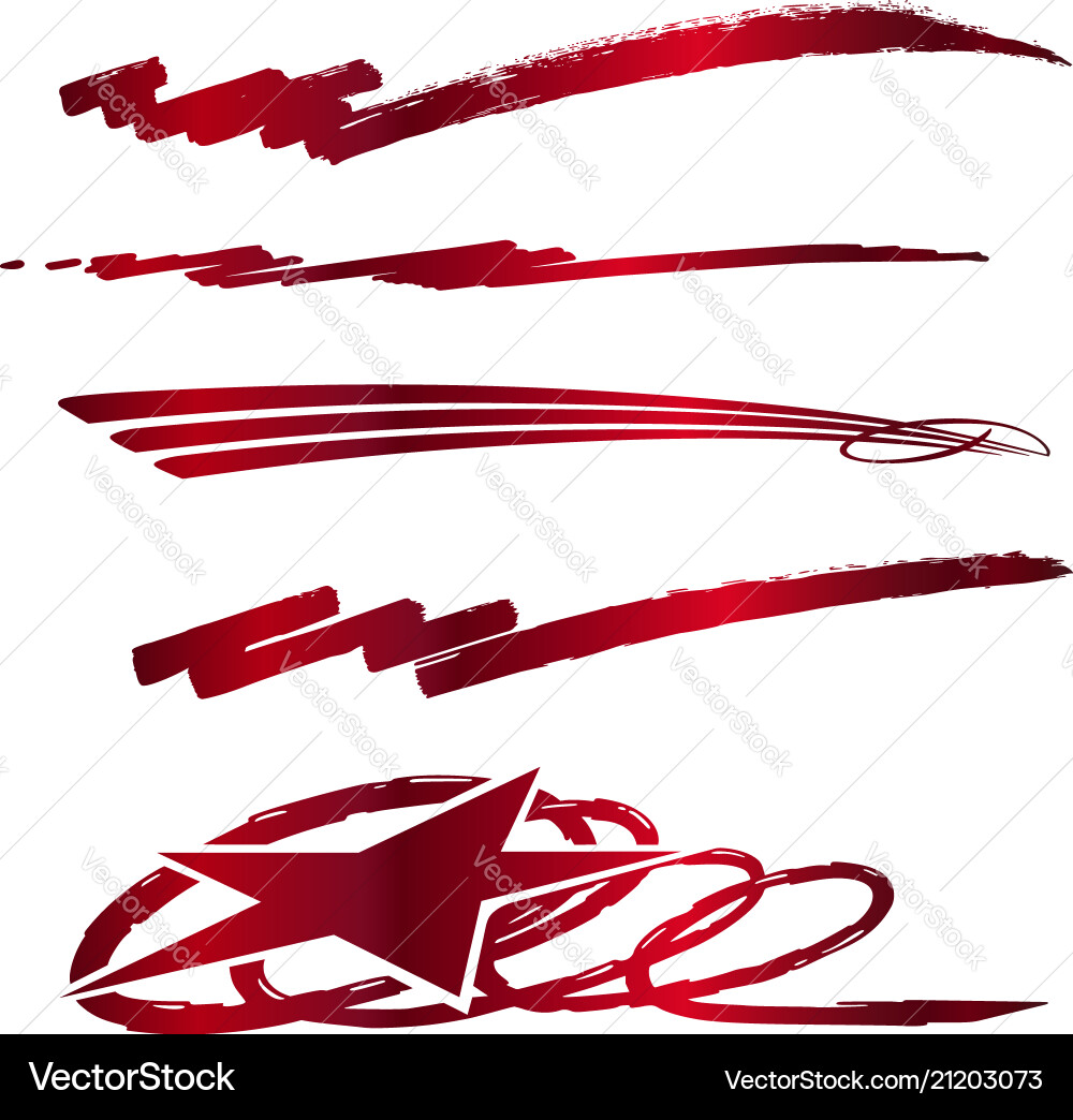 Car motorcycle racing vehicle graphics vinyls Vector Image