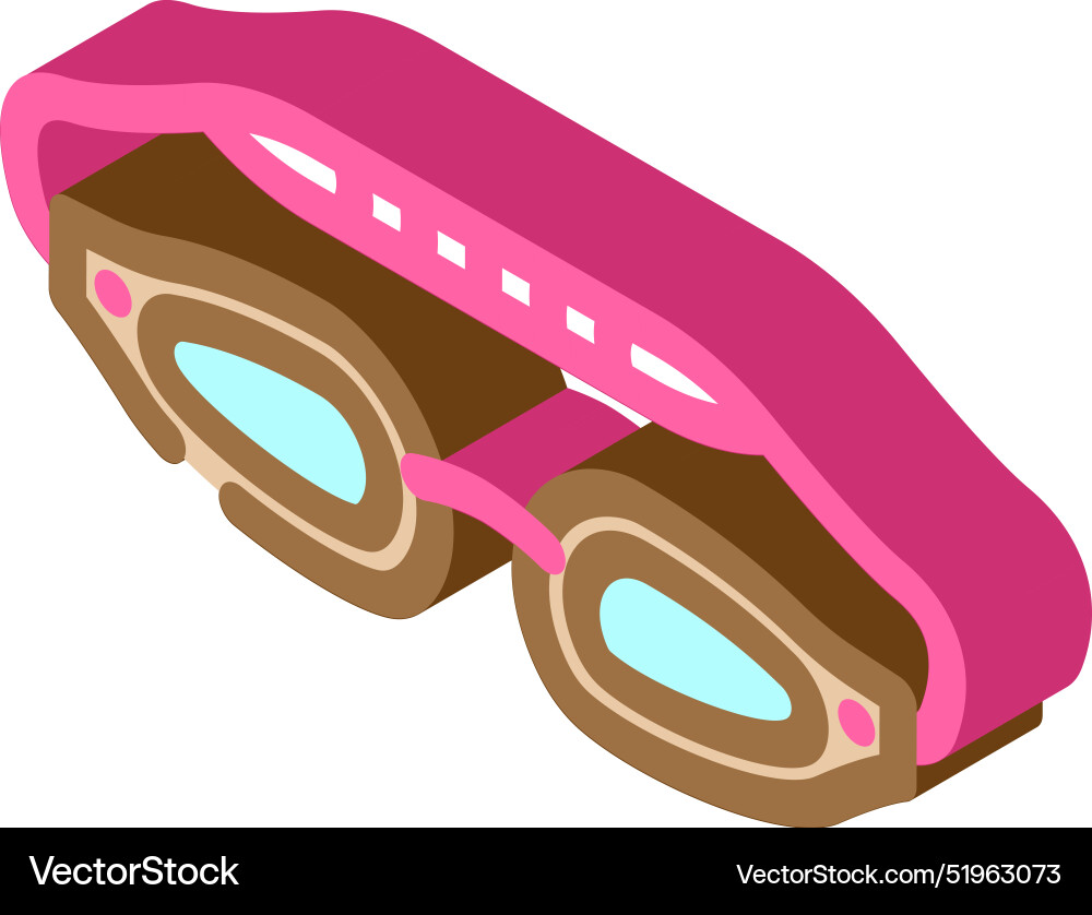 Goggles ppe protective equipment isometric icon Vector Image