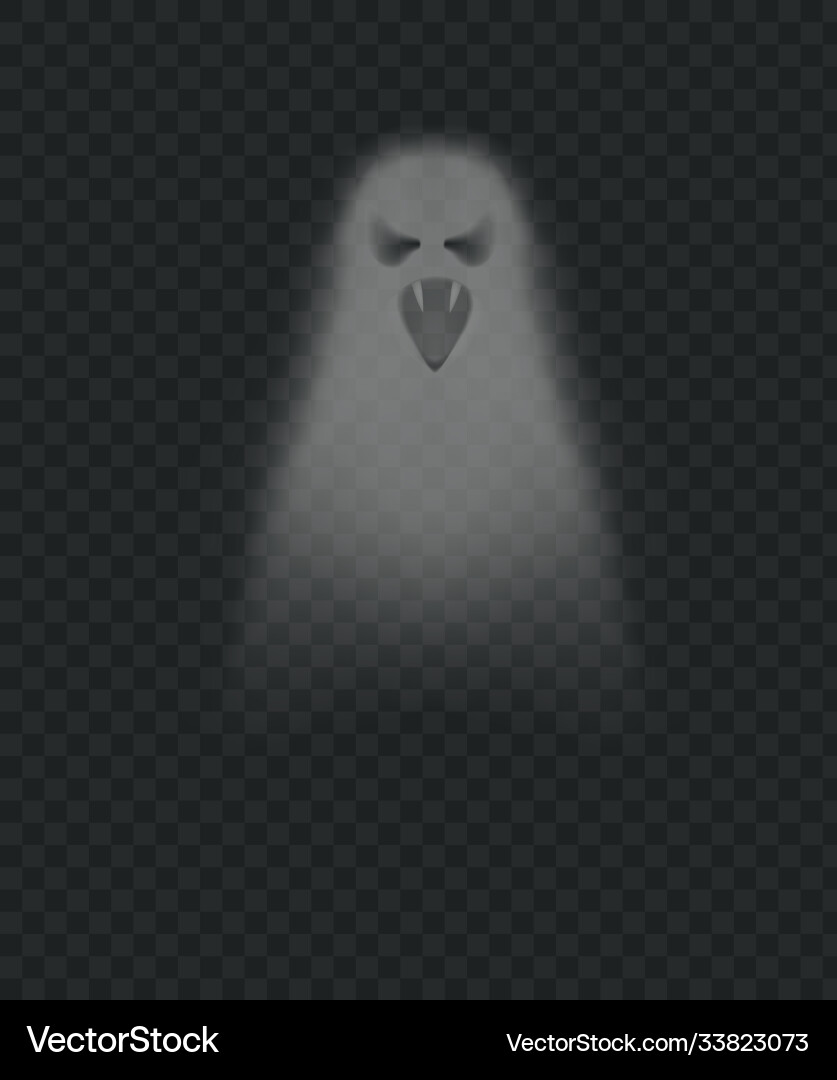 Spooky Ghost Shadow Royalty Free Vector Image - VectorStock