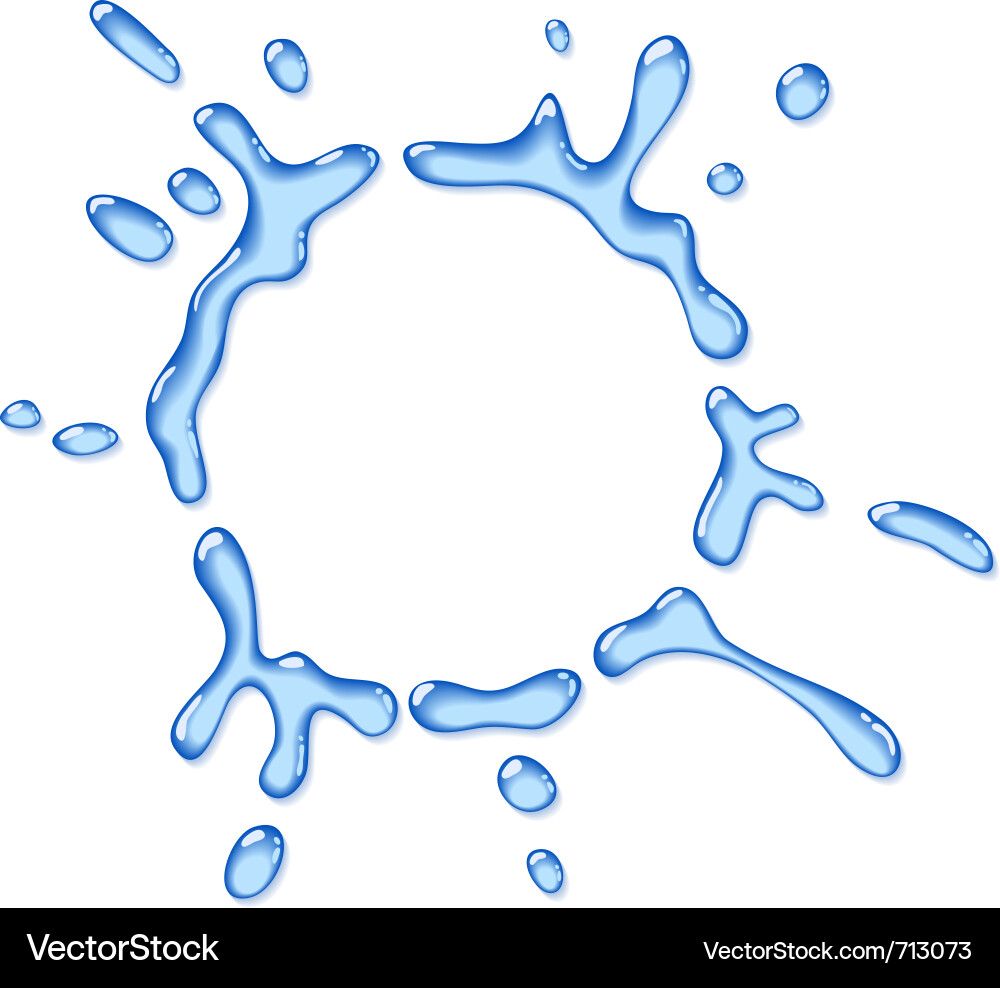 Water Splash Royalty Free Vector Image - VectorStock