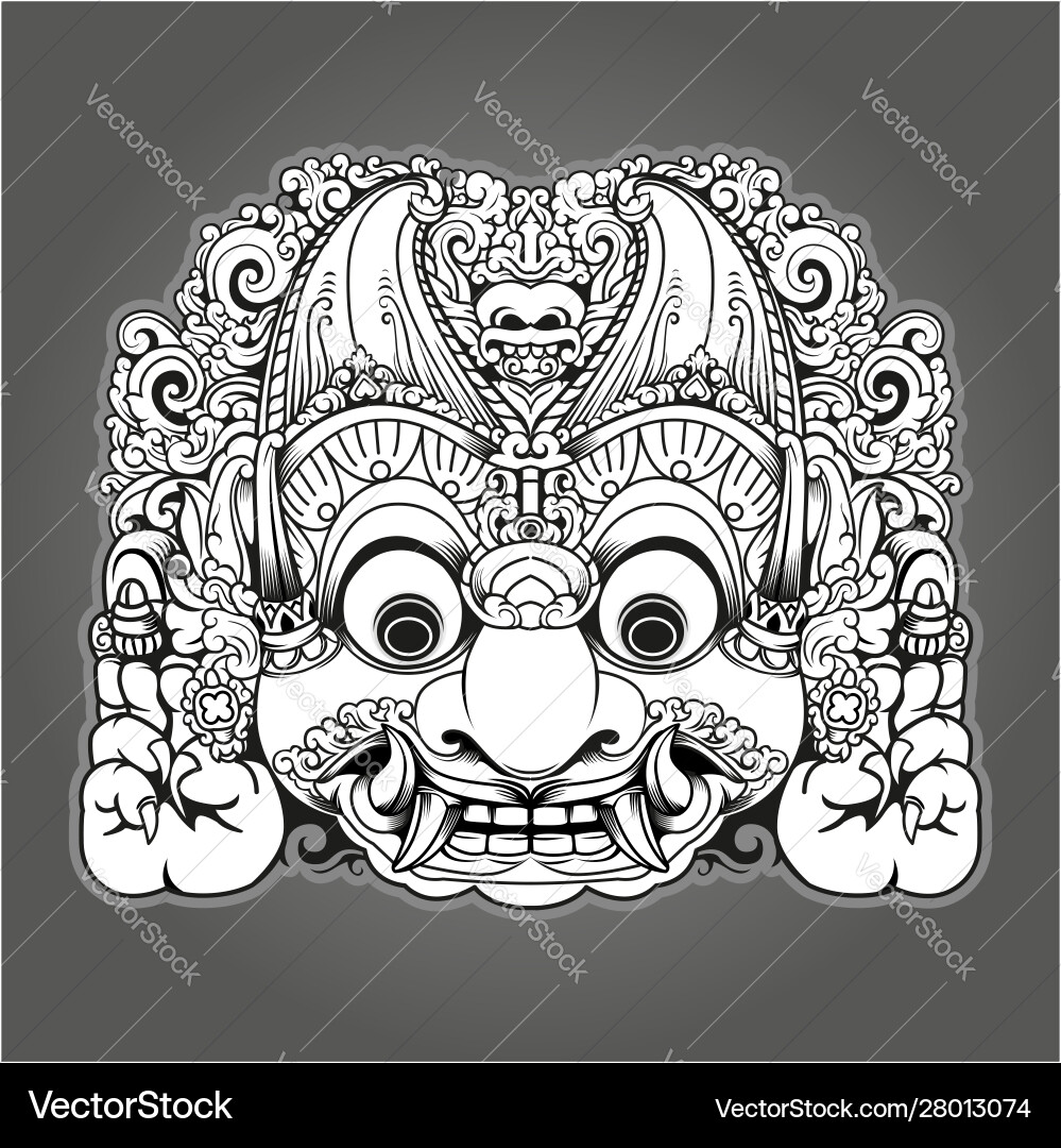 Batara kala Royalty Free Vector Image - VectorStock