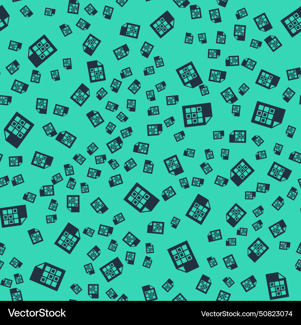Black lottery ticket icon isolated seamless Vector Image