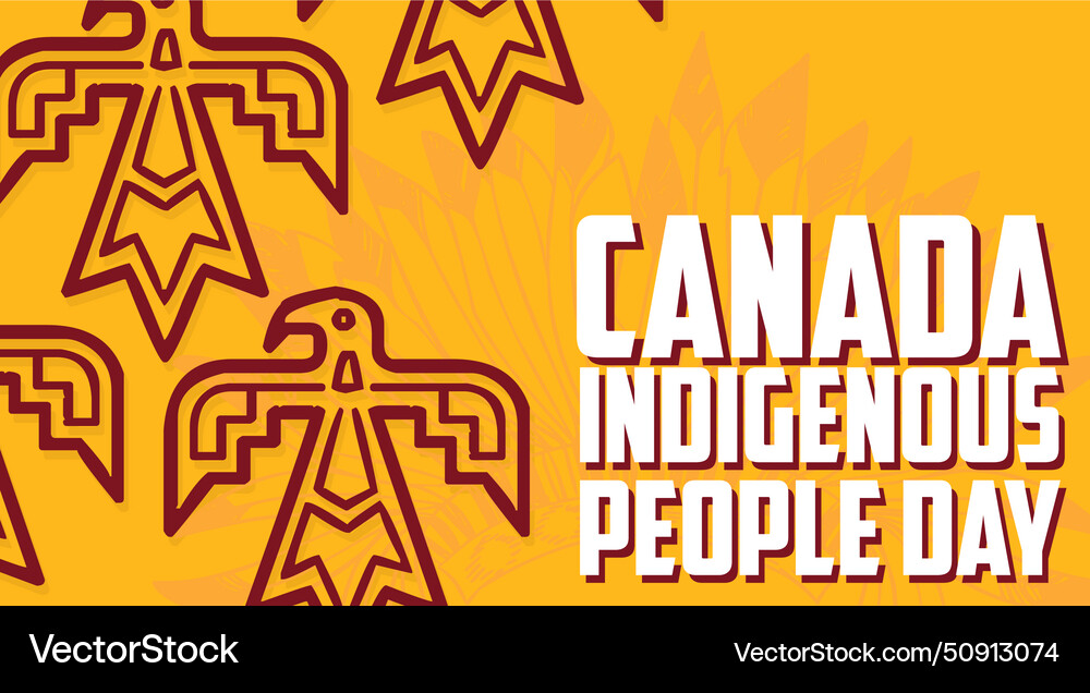 Canada national indigenous peoples day Royalty Free Vector