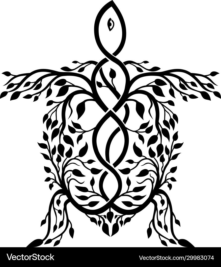 Celtic Sea Turtle Knot Royalty Free Vector Image
