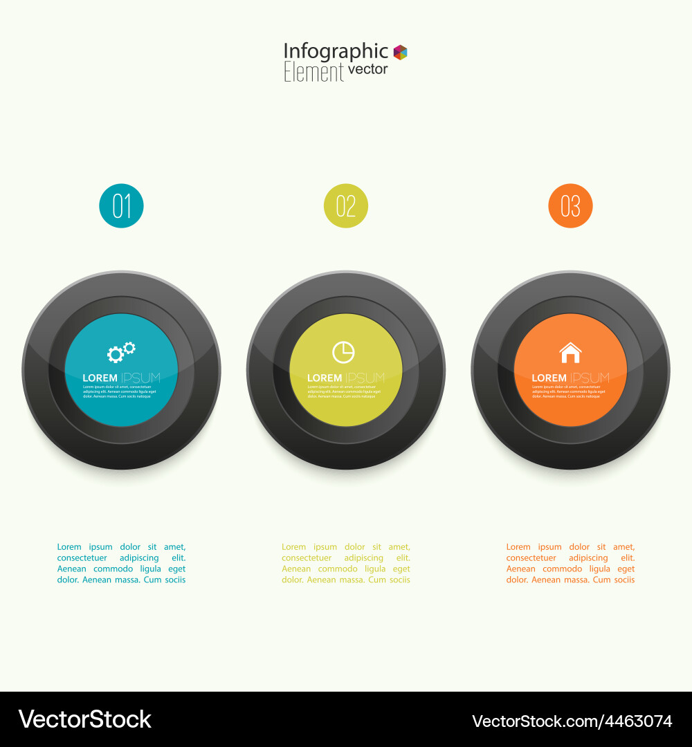 Comparative chart with templates for presentation Vector Image
