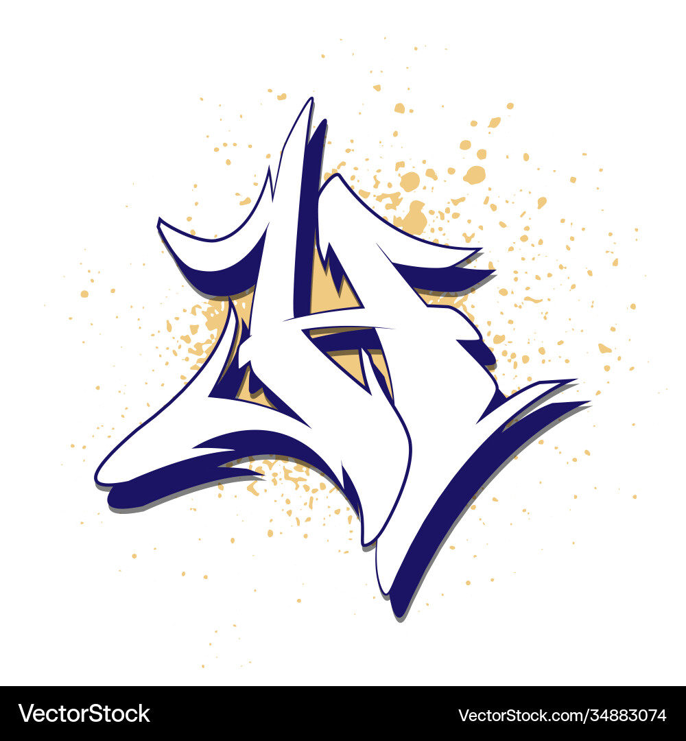 Letter H In Graffiti 3D H Letter Graffiti With Drip Effect 9261564