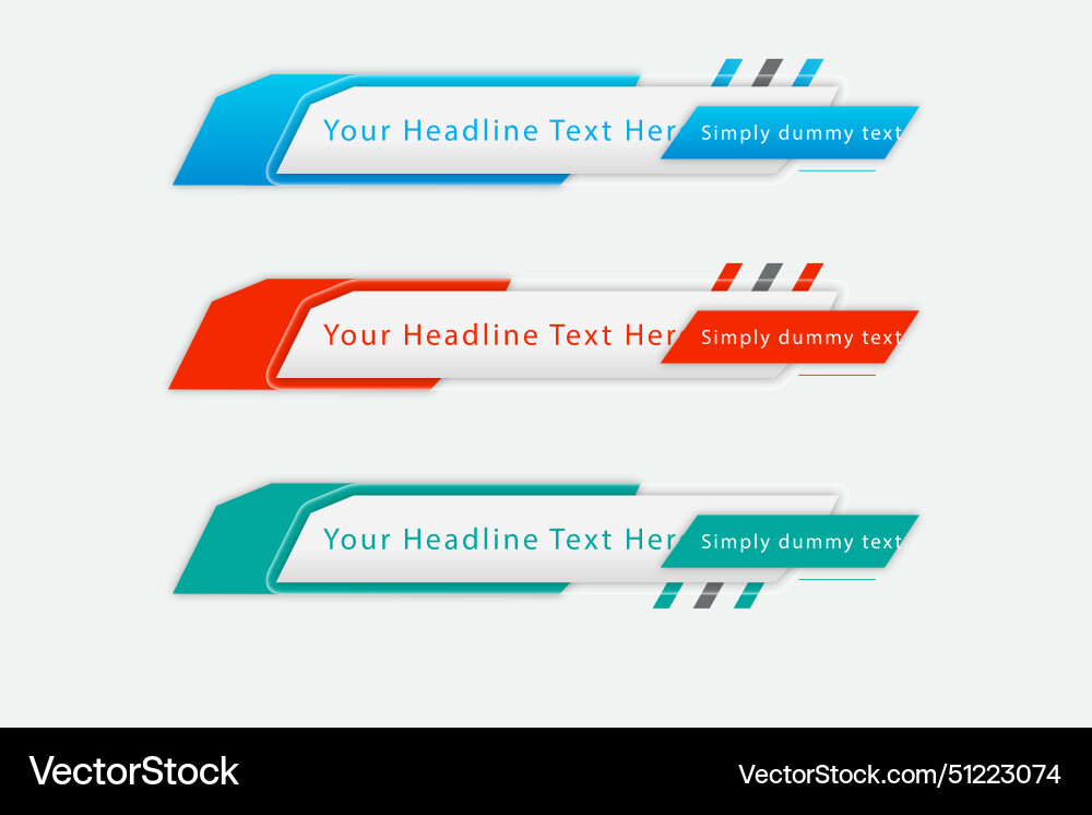 Lower third banner image Royalty Free Vector Image
