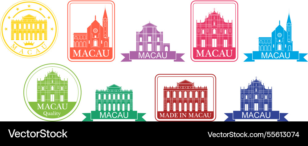 Macau Royalty Free Vector Image - VectorStock