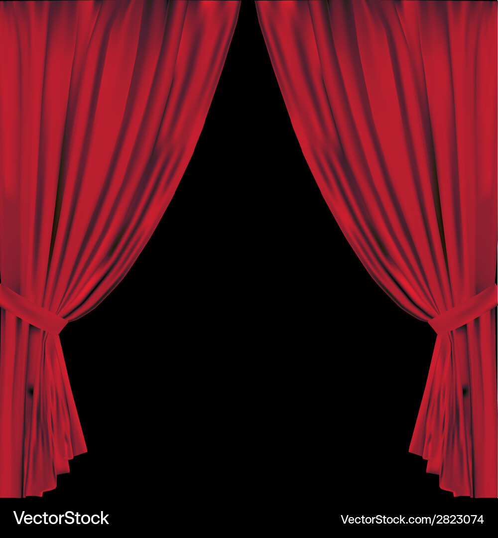 Theatre curtain Royalty Free Vector Image - VectorStock