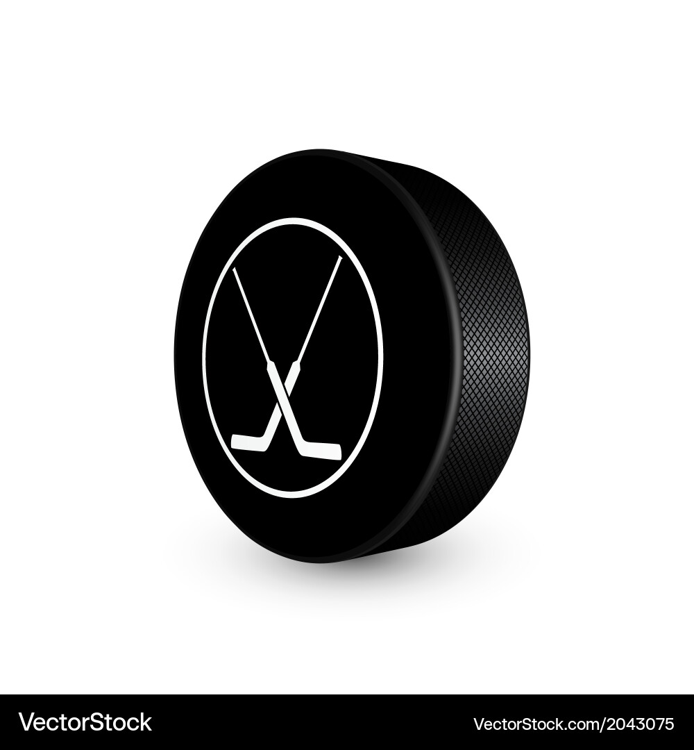 Ice Hockey Puck Royalty Free Vector Image - VectorStock