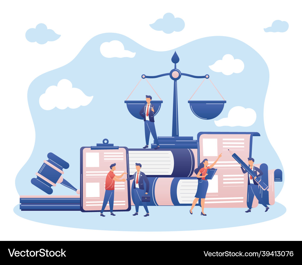 Law symbol collection Royalty Free Vector Image