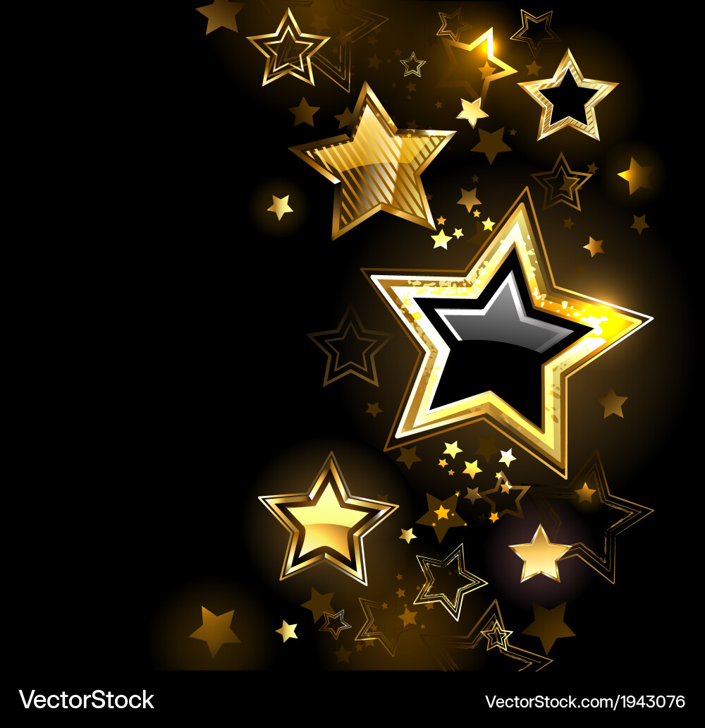 Shiny gold star Royalty Free Vector Image - VectorStock