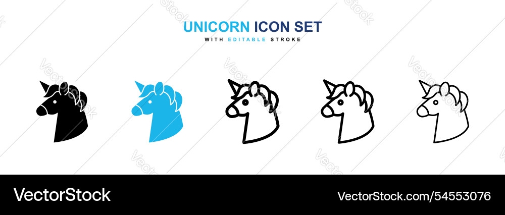 Unicorn icon Royalty Free Vector Image - VectorStock