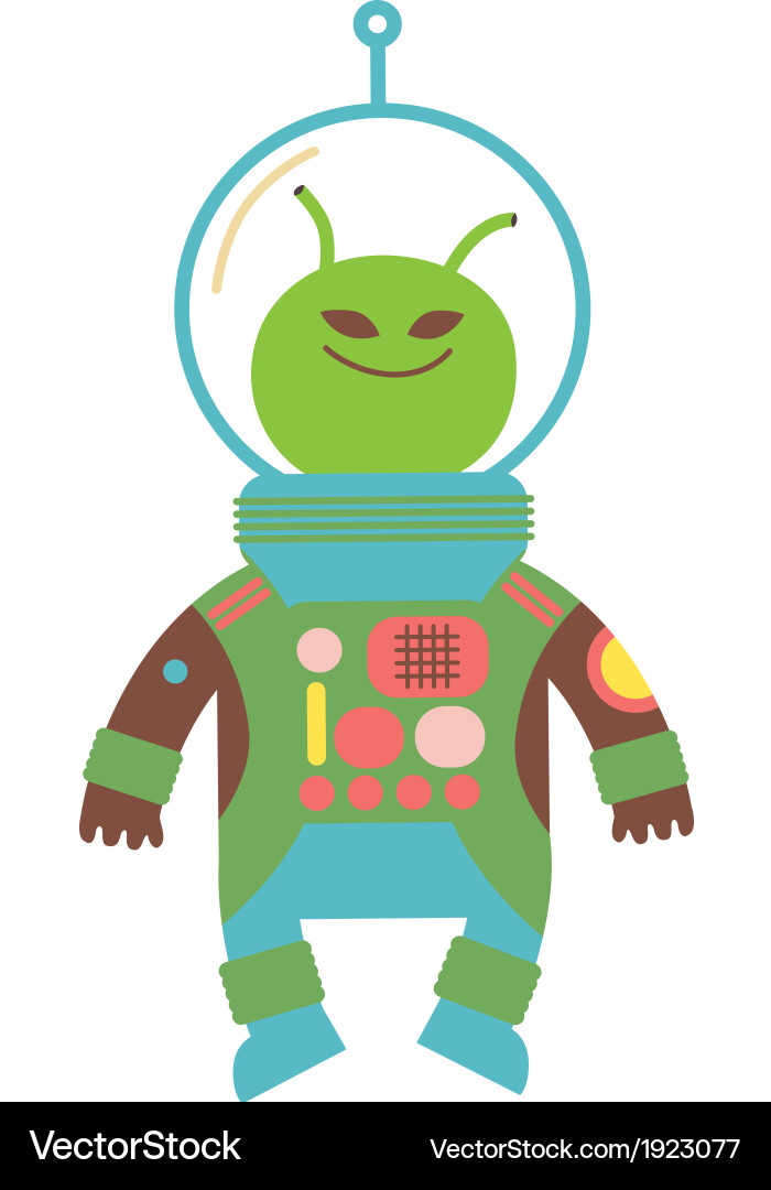 Cute alien Royalty Free Vector Image - VectorStock