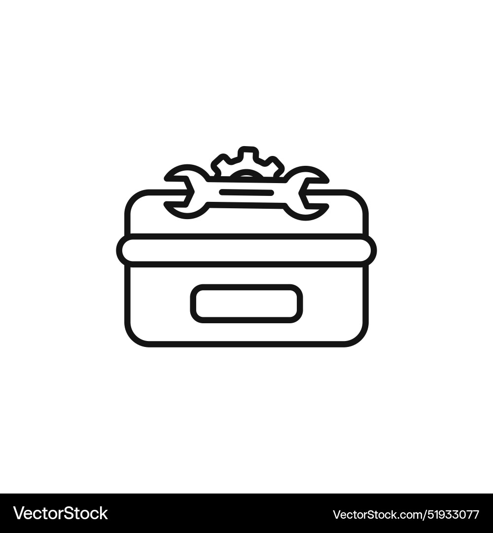 Maintenance toolbox icon for repair services Vector Image