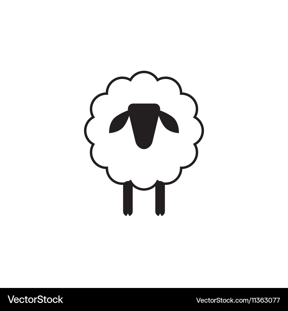 Sheep icon isolated Royalty Free Vector Image - VectorStock