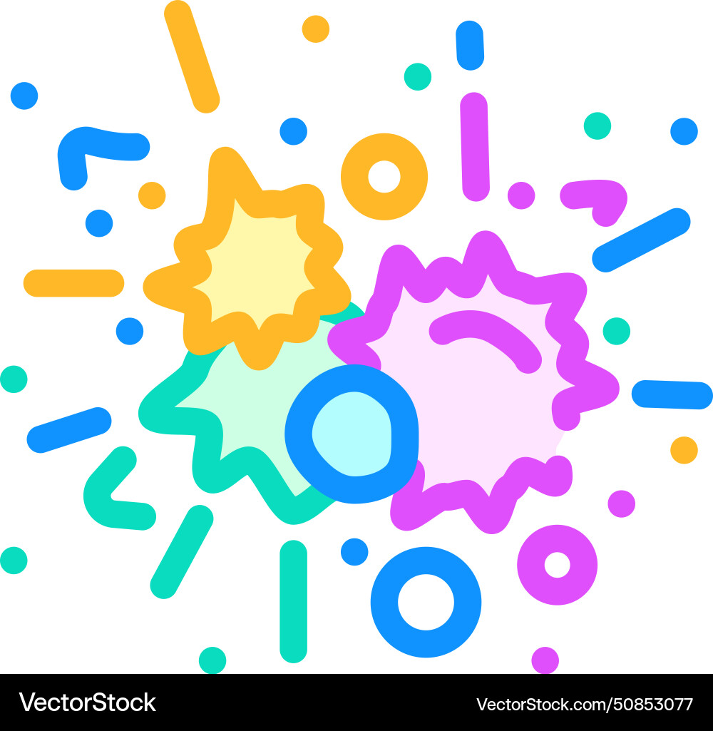 Splatter paintball game color icon Royalty Free Vector Image