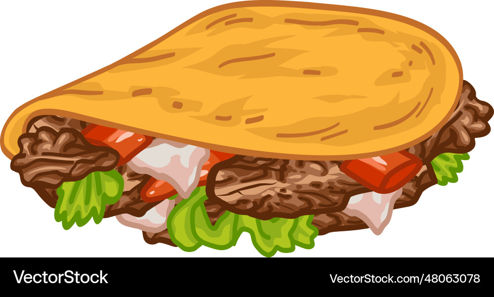 Birria taco tacos quesabirria drawing Royalty Free Vector