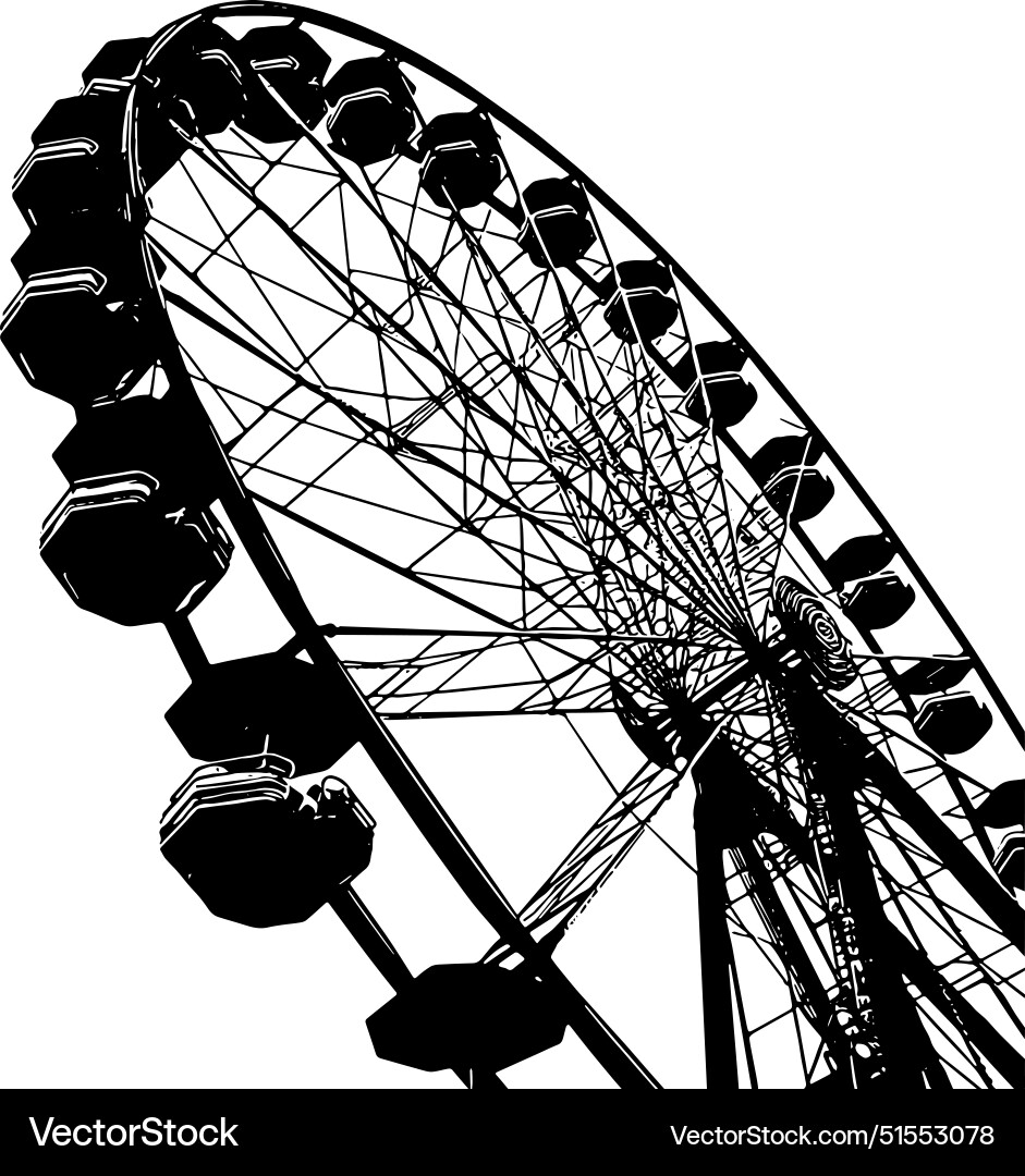 Ferris wheel Royalty Free Vector Image - VectorStock
