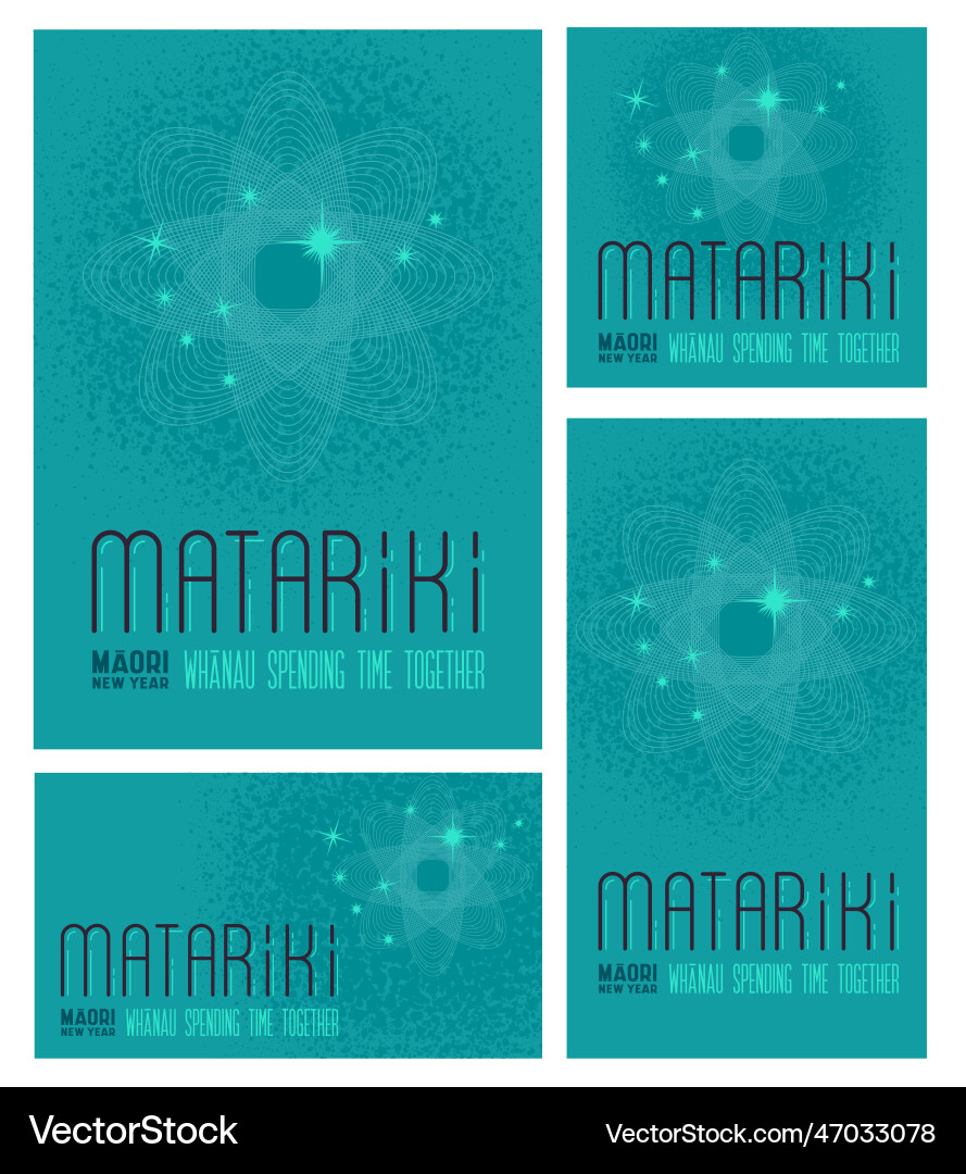 Matriki thin line Royalty Free Vector Image - VectorStock
