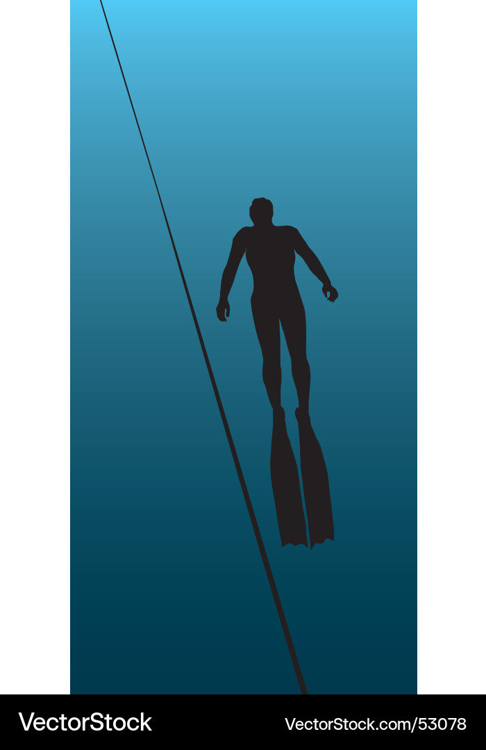 Underwater diving Royalty Free Vector Image - VectorStock