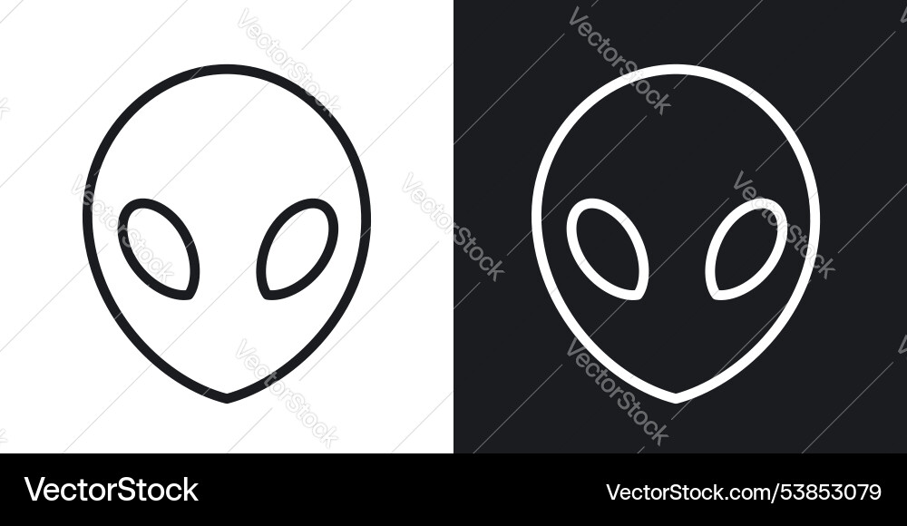Alien icon set Royalty Free Vector Image - VectorStock