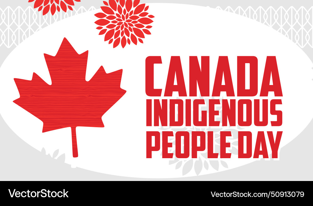 Canada national indigenous peoples day Royalty Free Vector