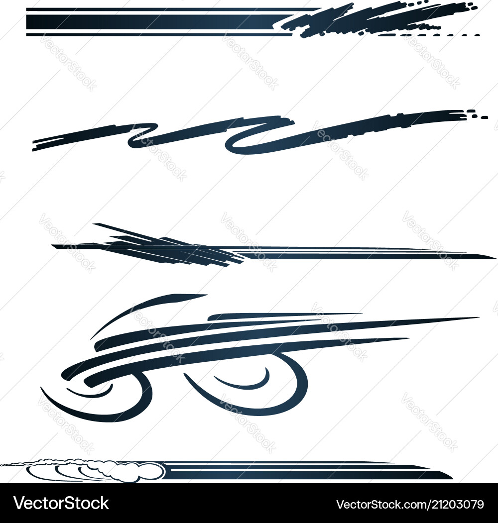 Car motorcycle racing vehicle graphics vinyls Vector Image