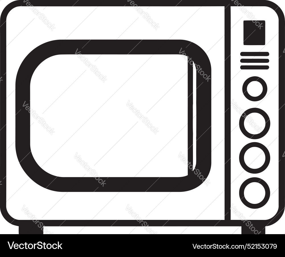 Culinary flash microwave emblematic logo quick Vector Image