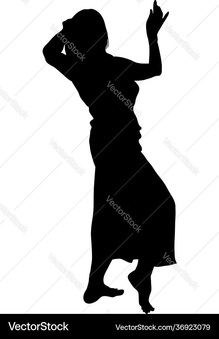 Dancer silhouette Royalty Free Vector Image - VectorStock