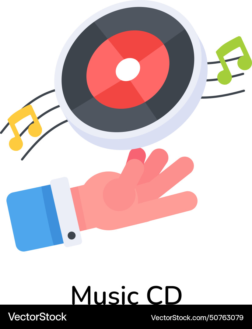 Music cd Royalty Free Vector Image - VectorStock