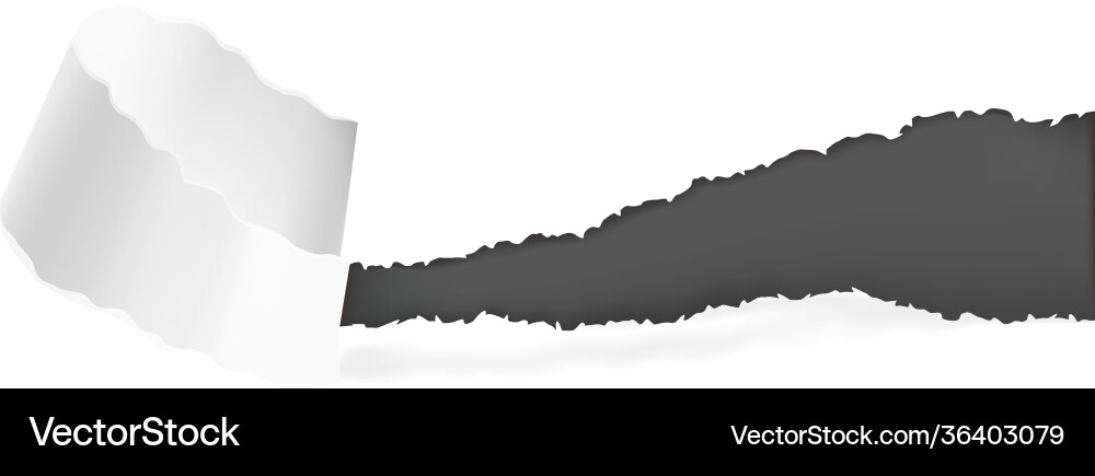 Realistic paper hole composition Royalty Free Vector Image