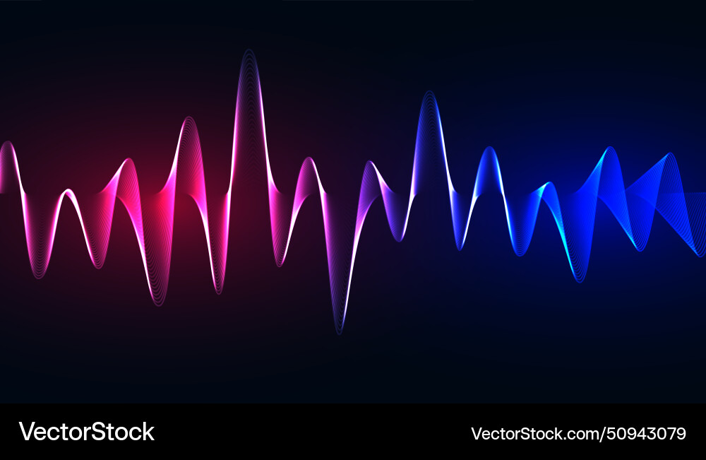 Wavy style audio tune equalizer background Vector Image