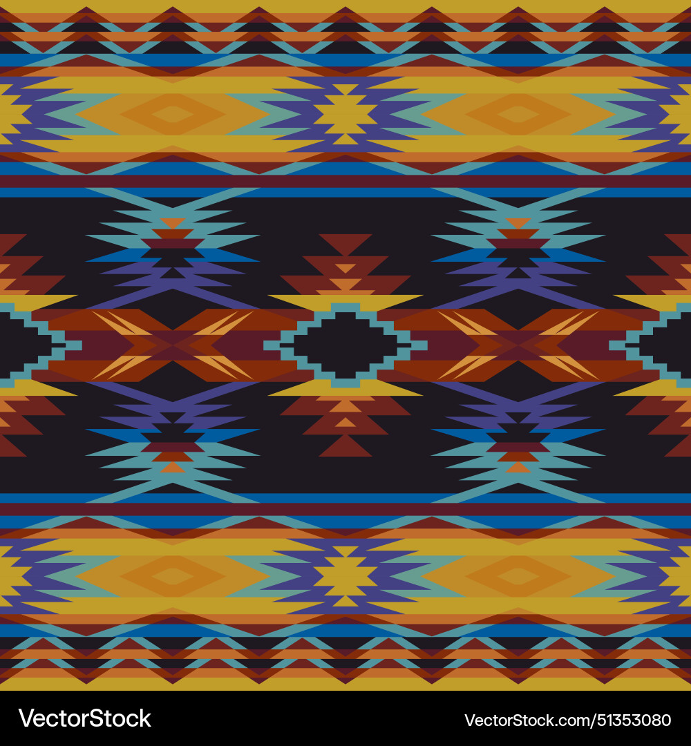 Abstract american southwest seamless pattern Vector Image