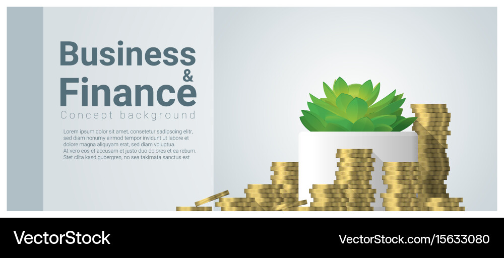 Business and finance concept background Royalty Free Vector