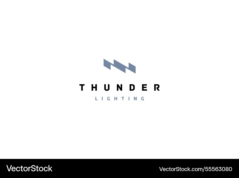 Thunder lighting Royalty Free Vector Image - VectorStock