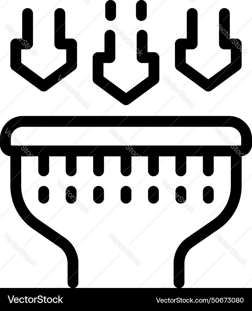 Traffic control icon outline road Royalty Free Vector Image