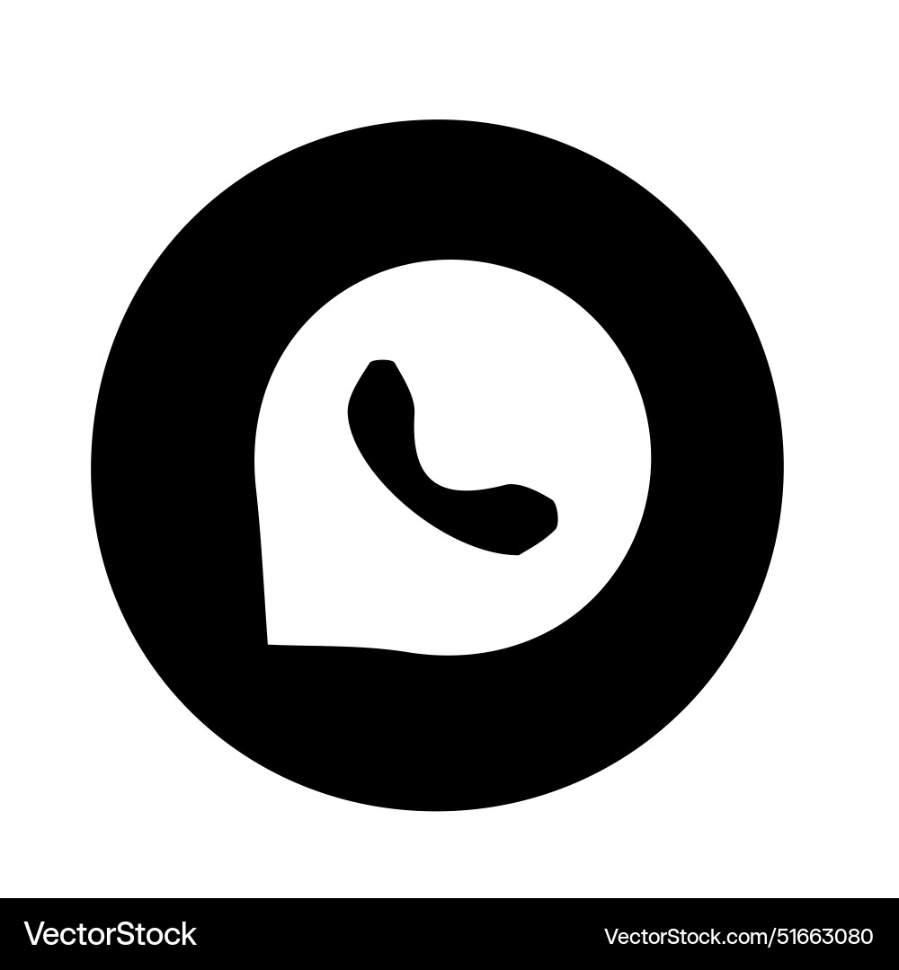 Whatsapp logo Royalty Free Vector Image - VectorStock